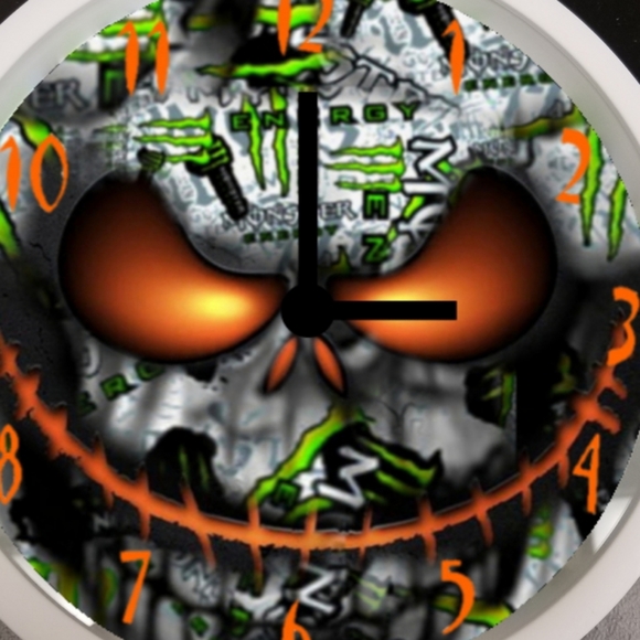 unknow | Wall Decor | Monster Led Lights Clock | Poshmark